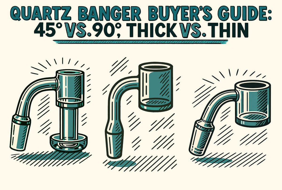 Quartz Banger Buyer’s Guide: 45° vs 90°, Thick vs Thin | Primate Glass