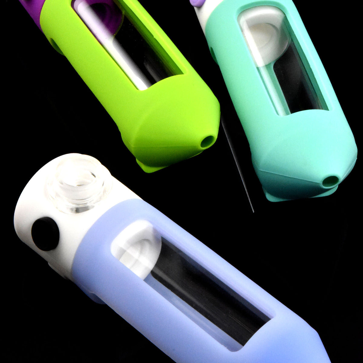 5.5" Stonerware Perc Silicone/Glass Modular Water Pipe - WP2714 ...