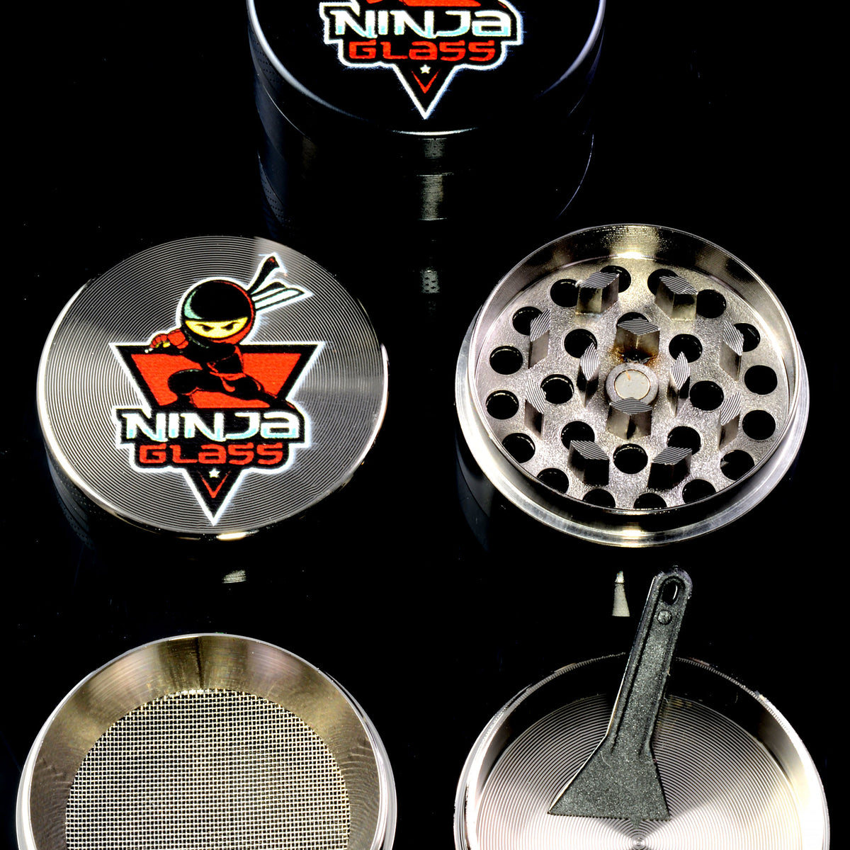 40mm 4 Part Ninja Grinder - G0384 – Primate Glass