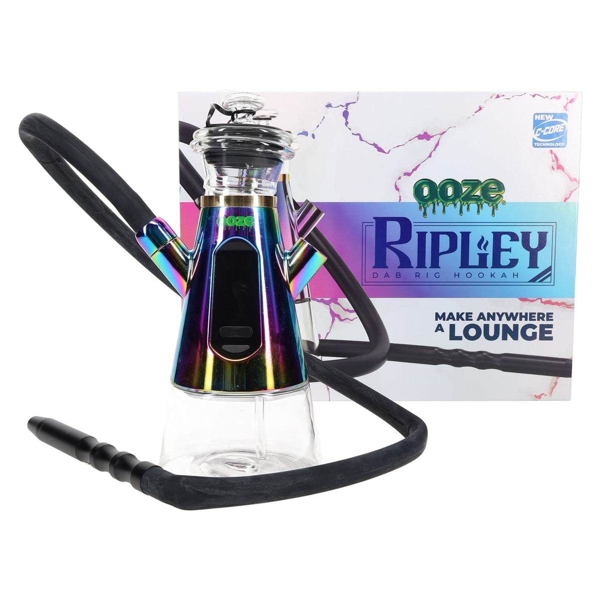 Ooze Ripley 2400mAh Ripley Dab Rig Hookah - V0615 – Primate Glass
