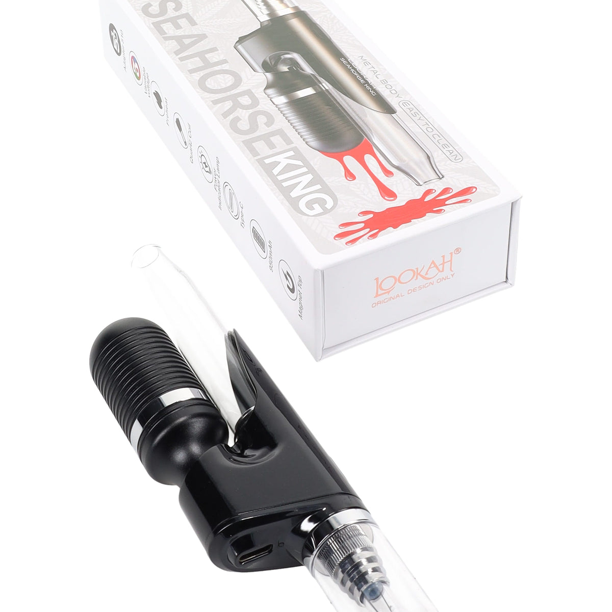 Lookah Seahorse King Electronic Dab Straw | Primate Glass