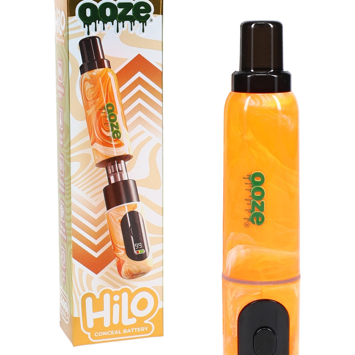 Ooze Hilo 400mAh Conceal Cart Battery - V0609 – Primate Glass
