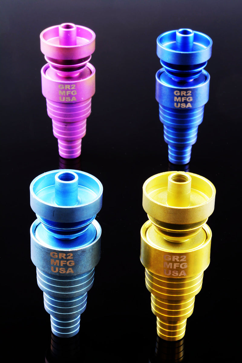 (US Made) Colored Male/Female Multi Size Domeless Titanium Nail - BS44 ...