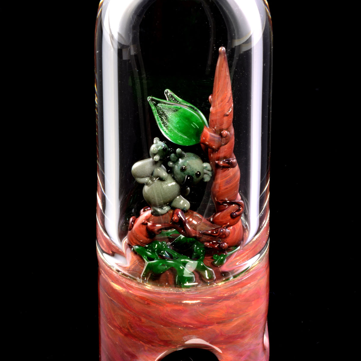 (US Made) "Save the Koalas" UV Reactive Dry Pipe - P2206 – Primate Glass