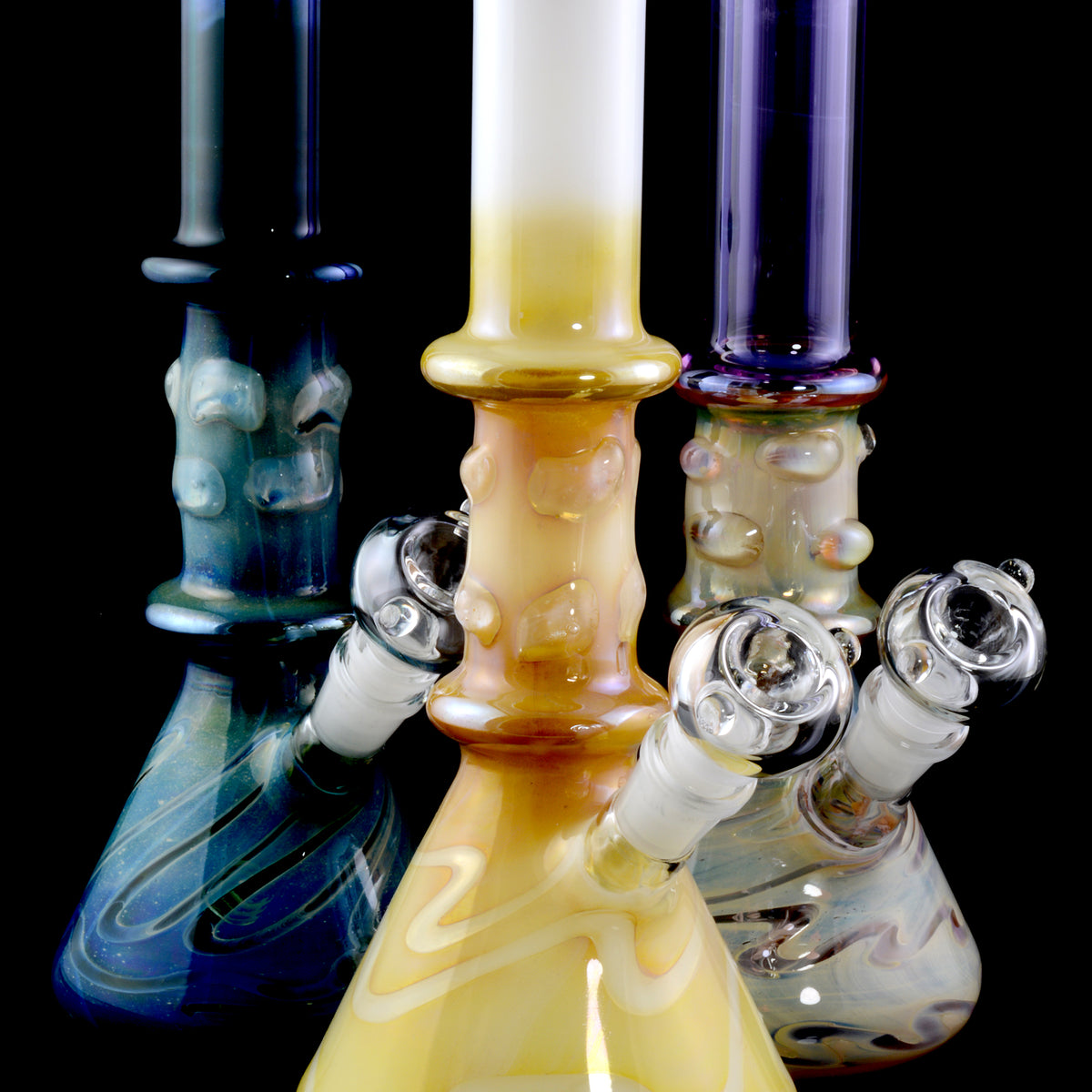 (US Made) Medium Fumed Glass Beaker Water Pipe - WP1589 – Primate Glass