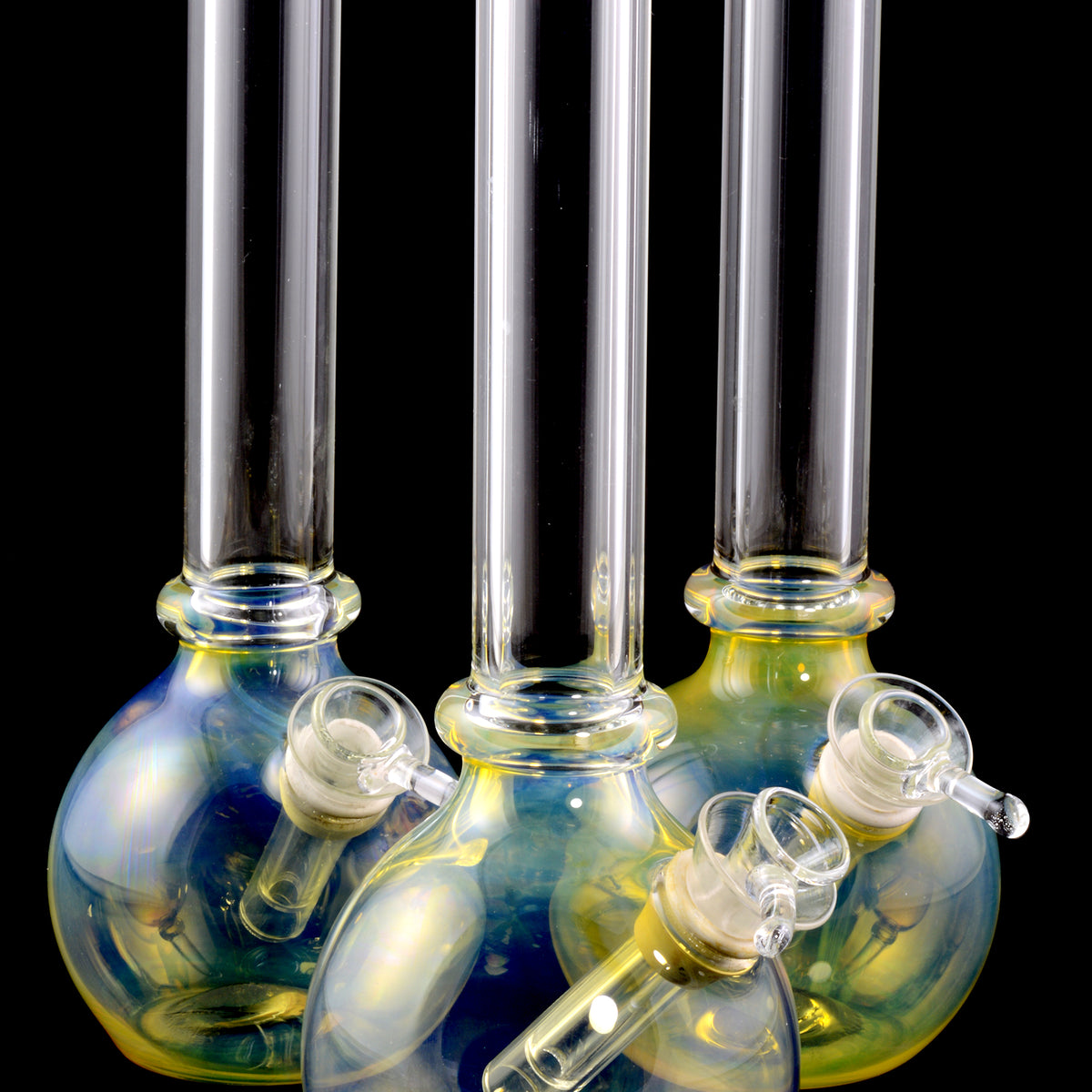 (US Made) Small Silver Fumed Glass Water Pipe - WP1650 – Primate Glass