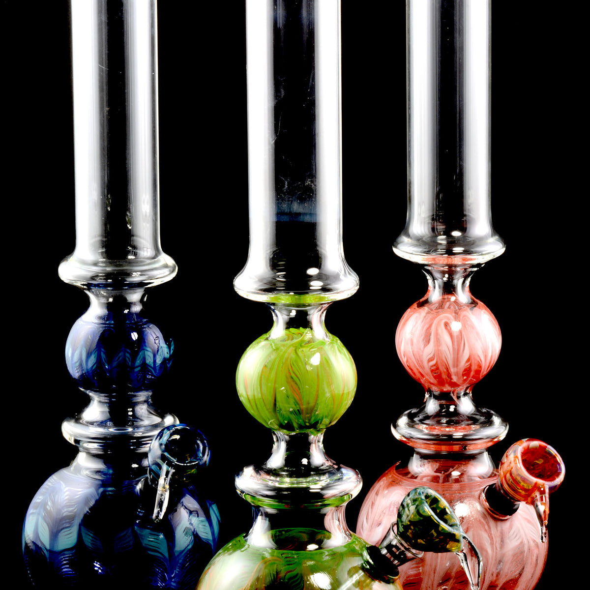(US Made) Large Colorful Globe Water Pipe - WP177 – Primate Glass