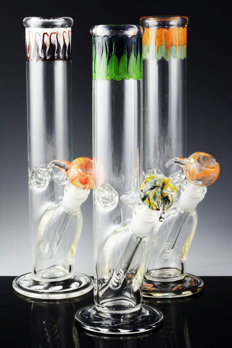 (US Made) Medium Glass on Glass Water Pipe - WP794 – Primate Glass